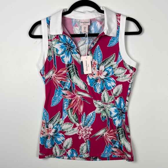 Tommy Bahama Tops Tommy Bahama Womens Tropical Floral Tank Top Pink